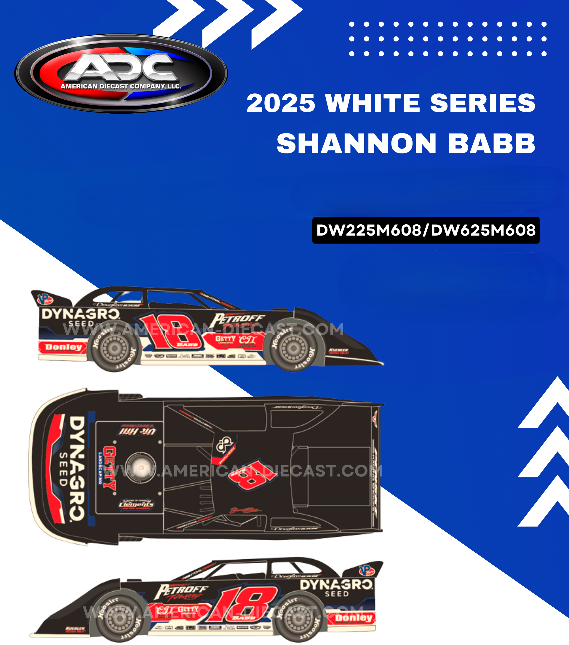 Shannon Babb 2025 ADC 1/24 Dirt Late Model Diecast – Dirt Diecast Deals