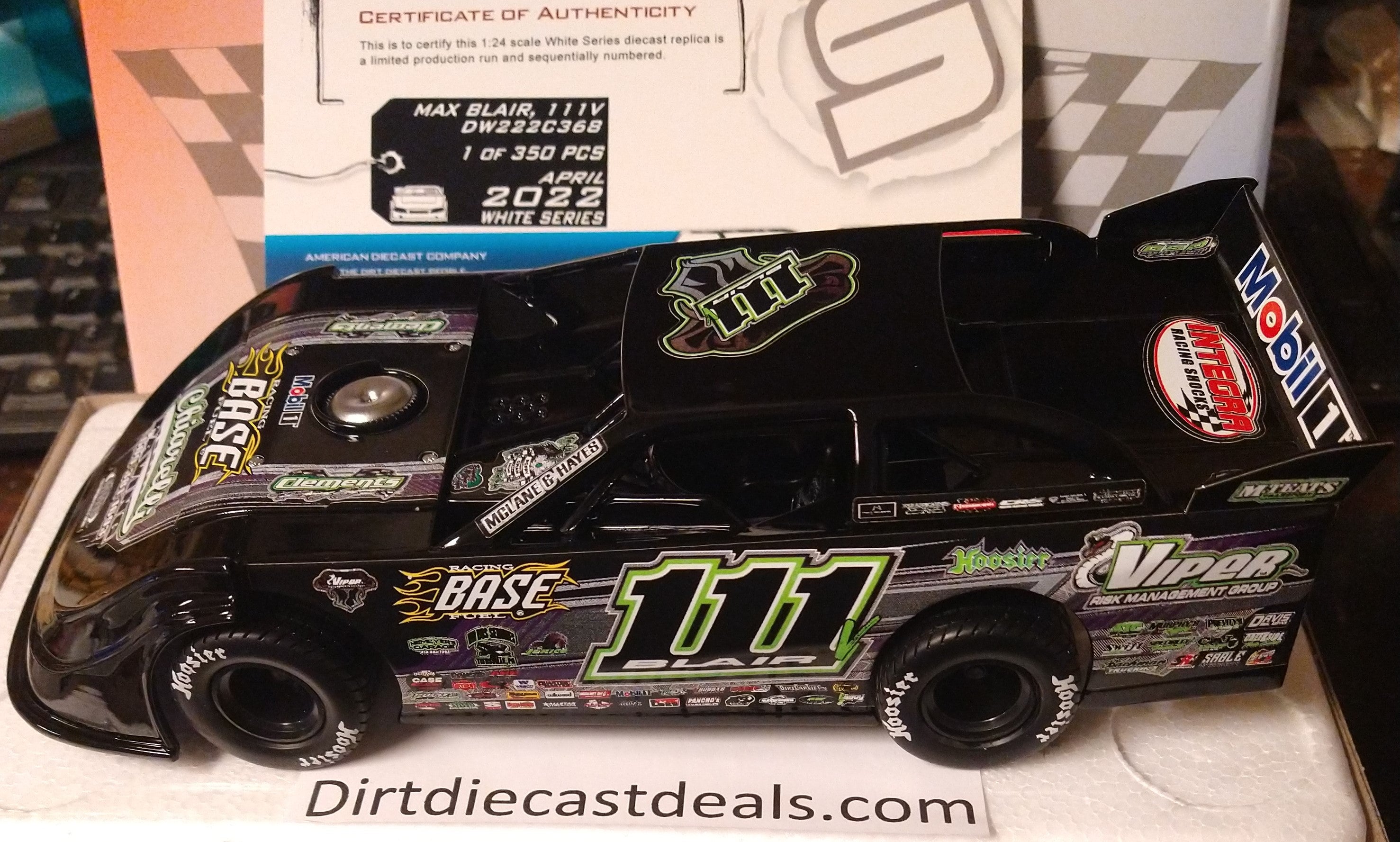 Max Blair 2022 ADC Late Model Dirt 1/24 Diecast – Dirt Diecast Deals
