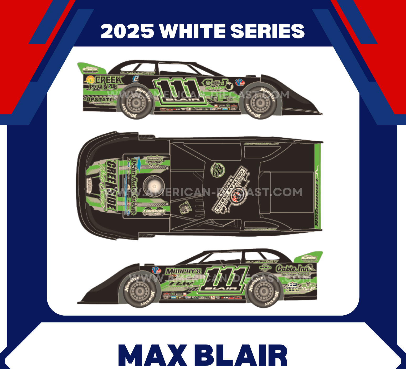 Max Blair ADC 2025 Late Model Dirt 1/24 Diecast – Dirt Diecast Deals