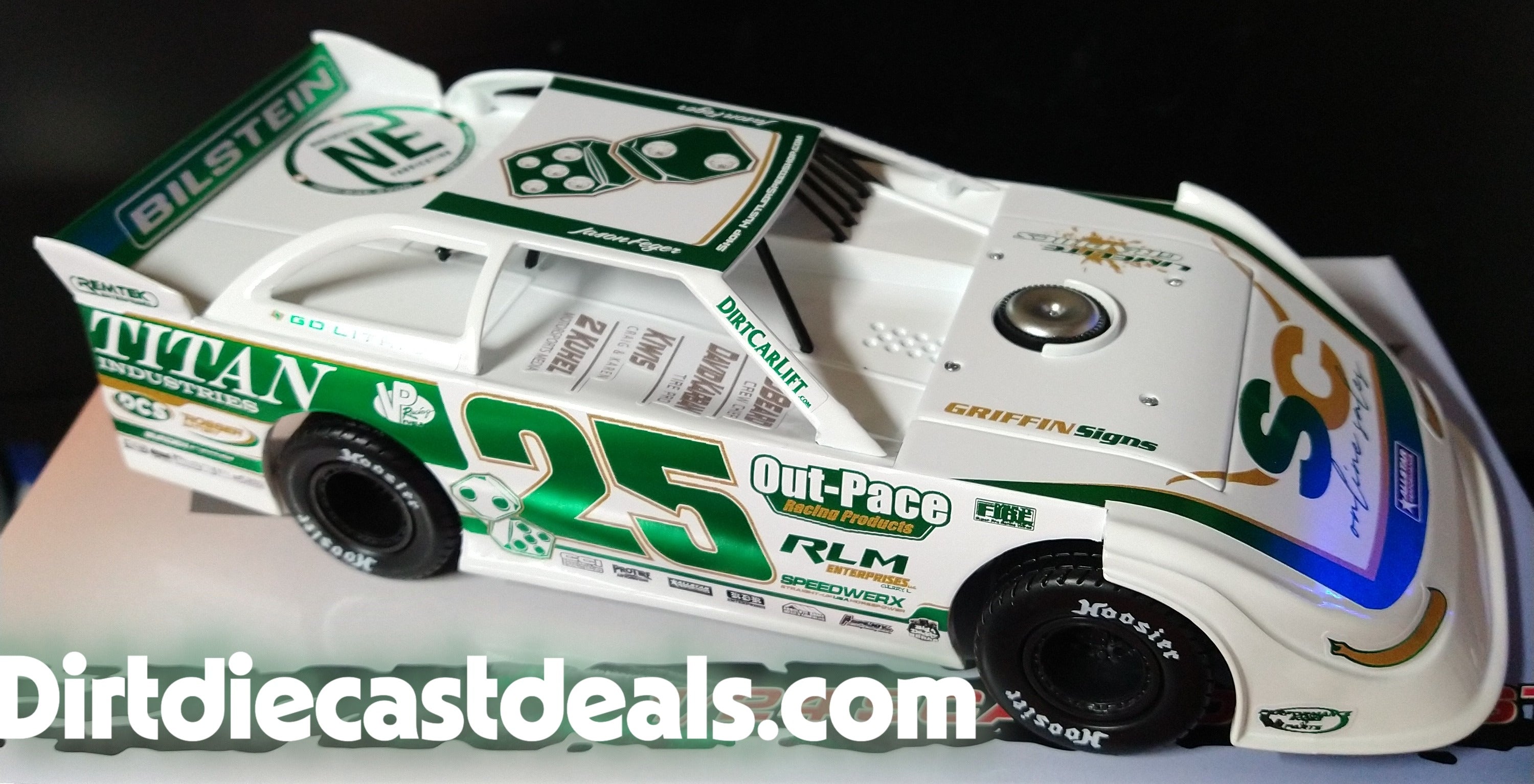 Jason Feger 2025 ADC Dome Late Model Dirt 1/24 Diecast Ken Schrader Tr ...