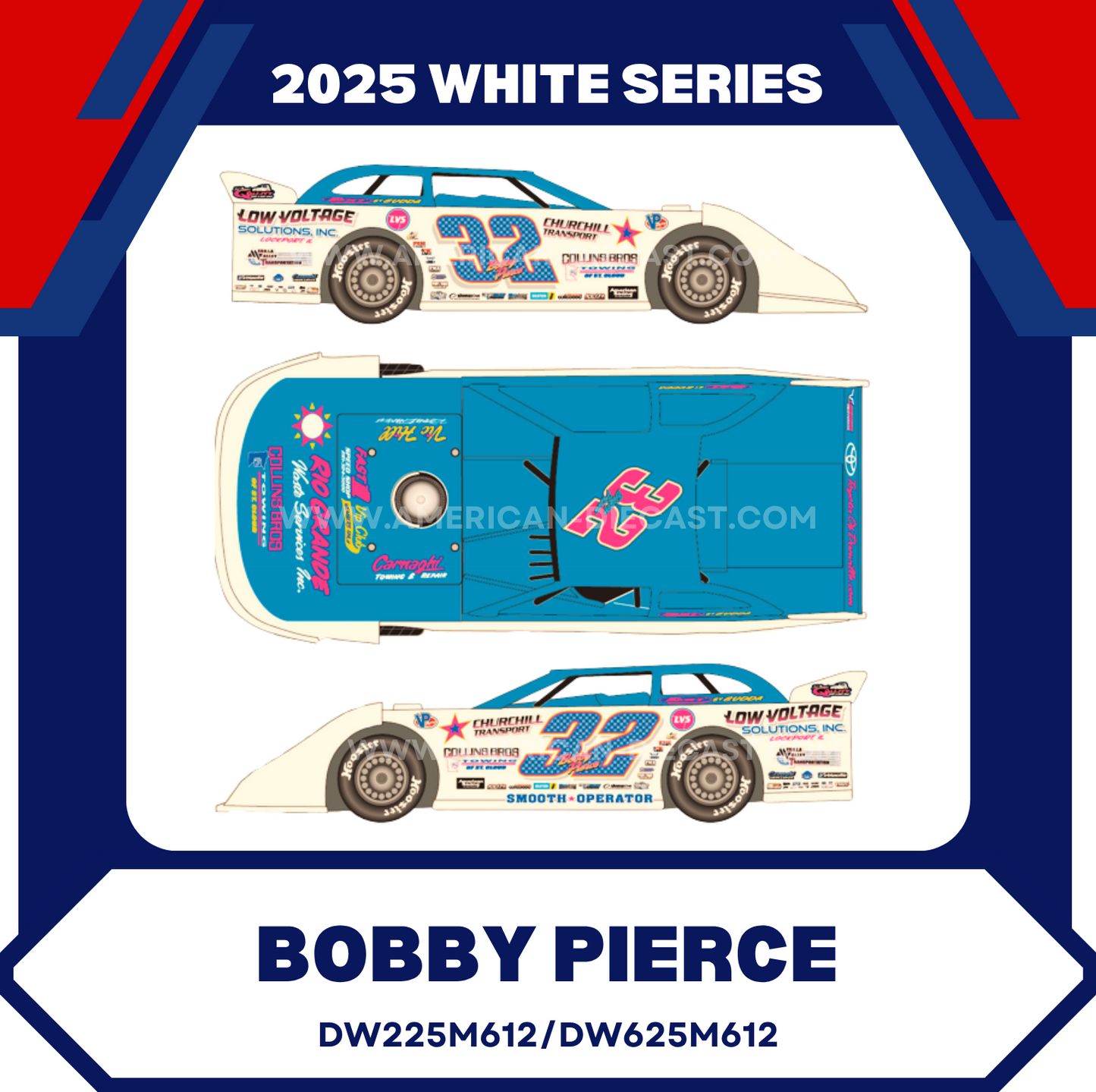 Bobby Pierce 2025 ADC 1/24 Dirt Late Model Diecast – Dirt Diecast Deals