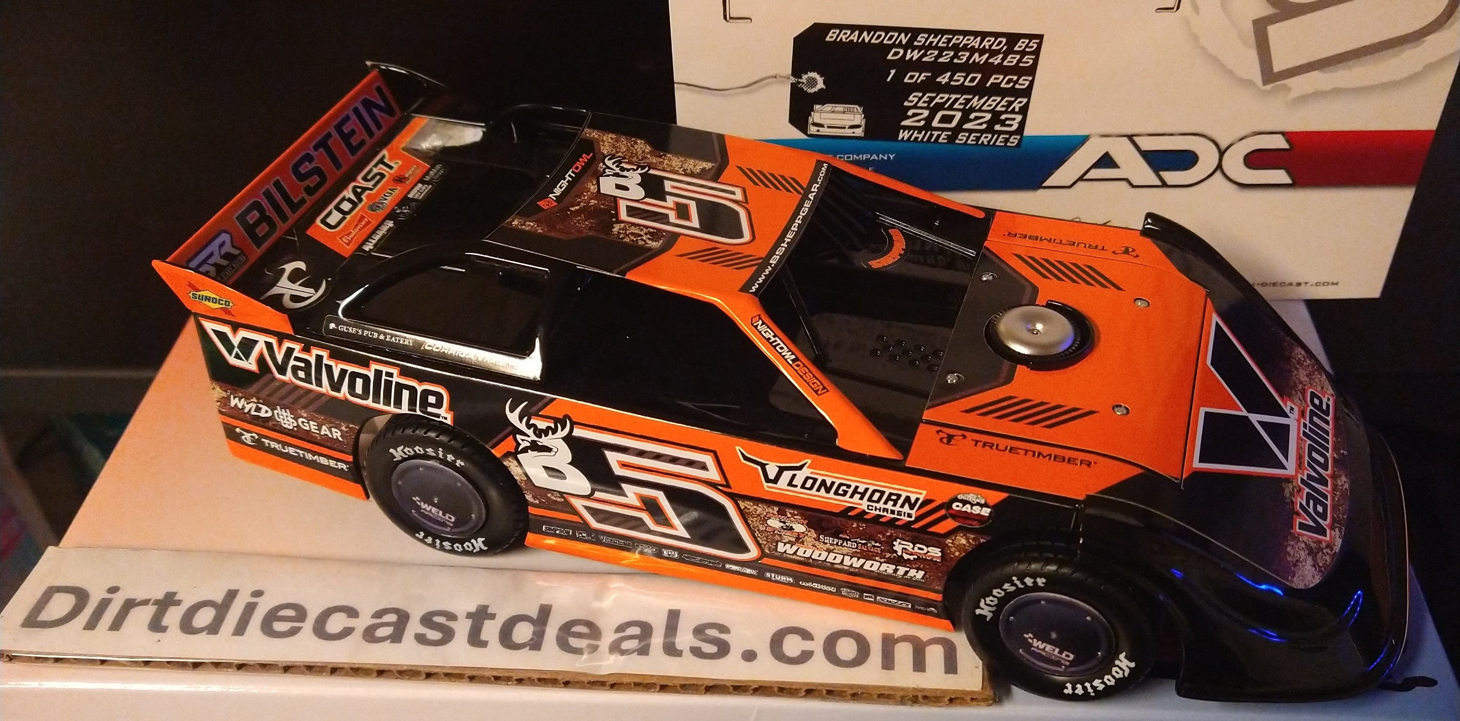 Brandon Sheppard 2023 World 100 ADC Late Model Dirt Car 1/24 Diecast ...