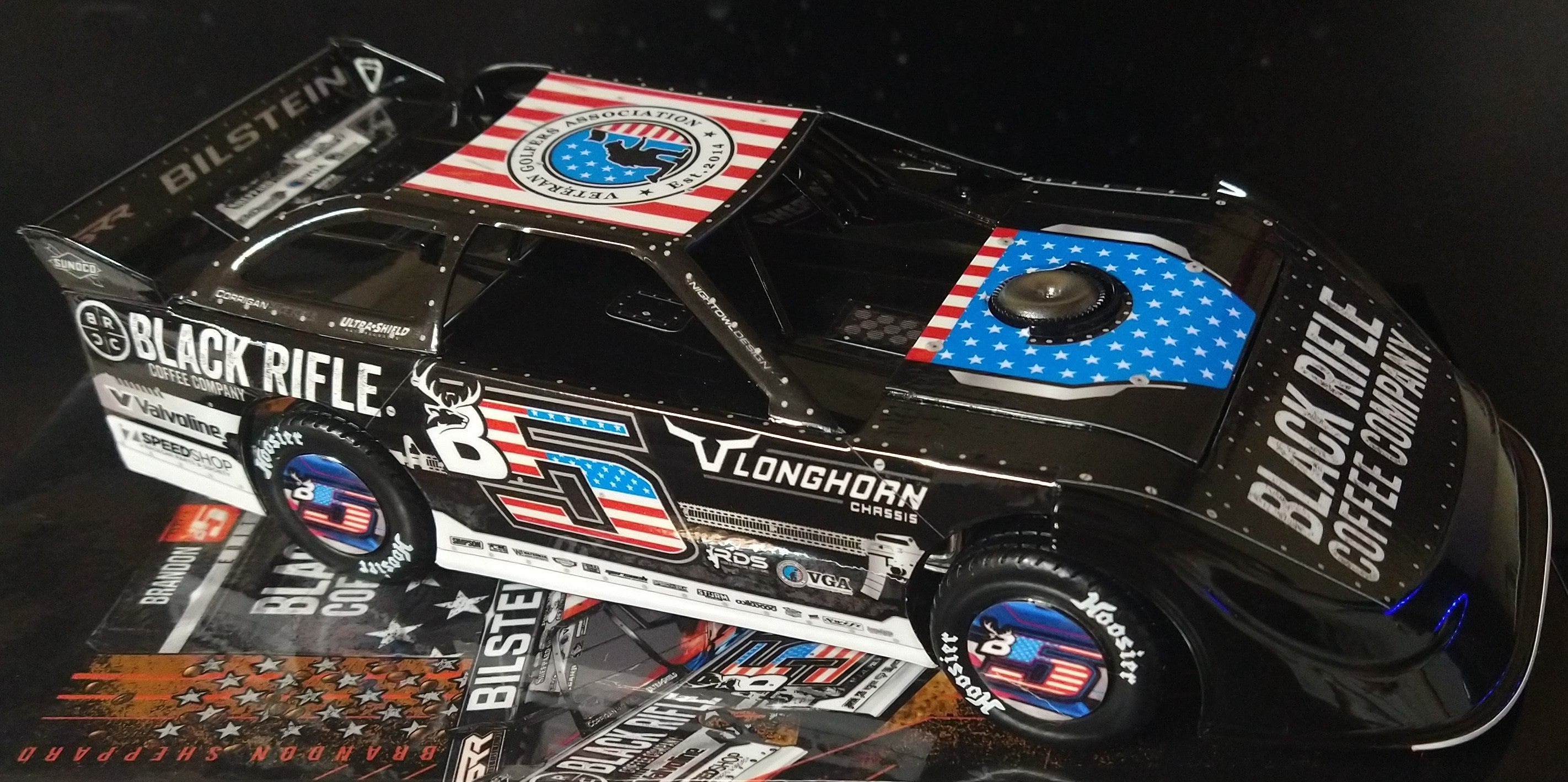 Brandon Sheppard 1/24 Hobson Black Rifle Dirt Late Model 100 Made ...