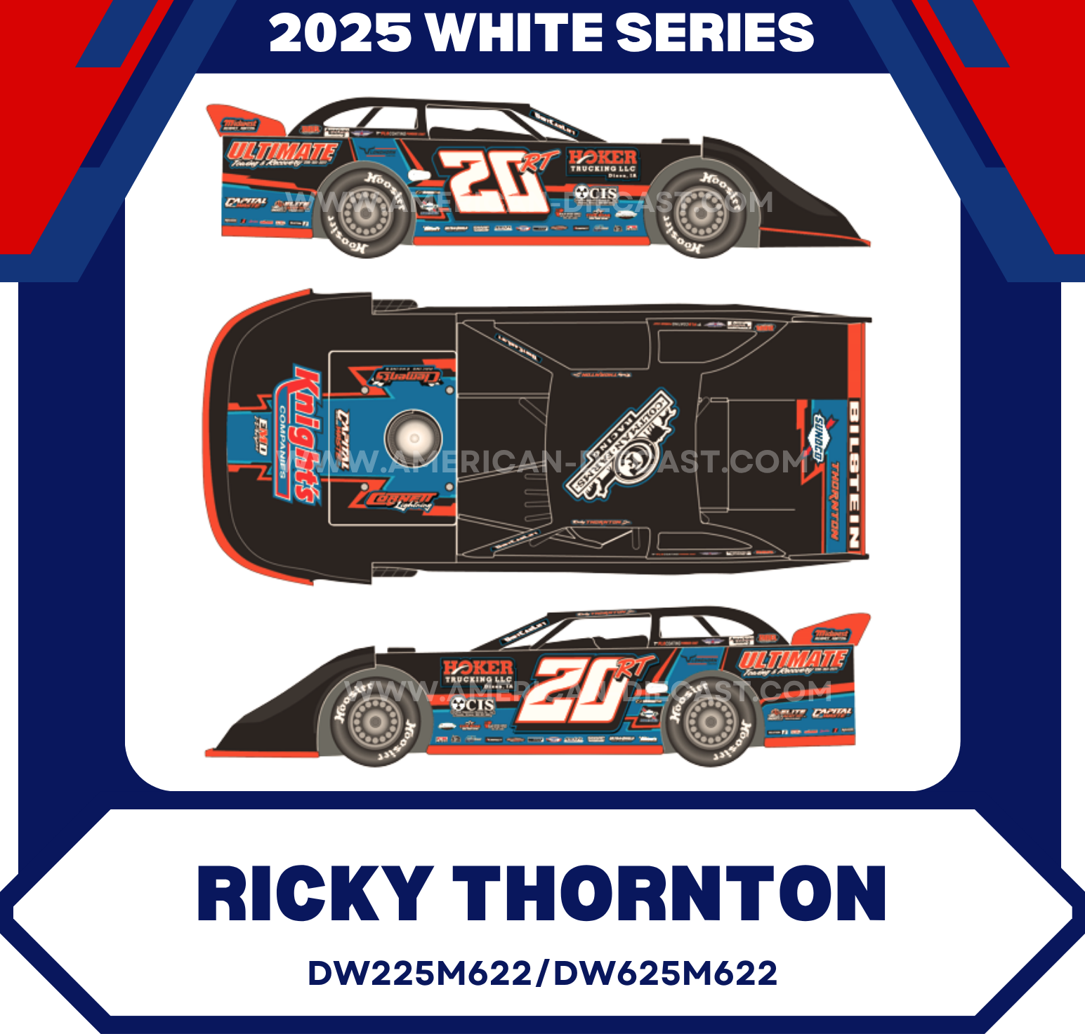 Ricky Thornton 2025 ADC Late Model Dirt 1/64 Diecast – Dirt Diecast Deals