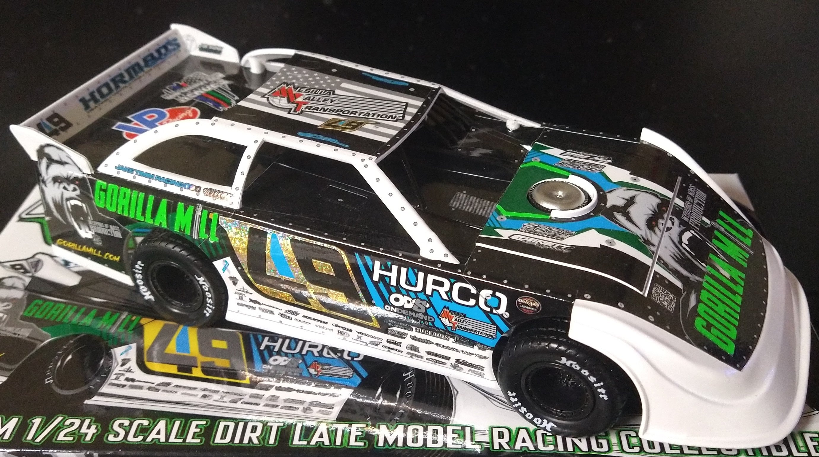 Jake Timm 2025 SRA Custom Dirt Late Model 1/24 Car Only 49 Made – Dirt ...
