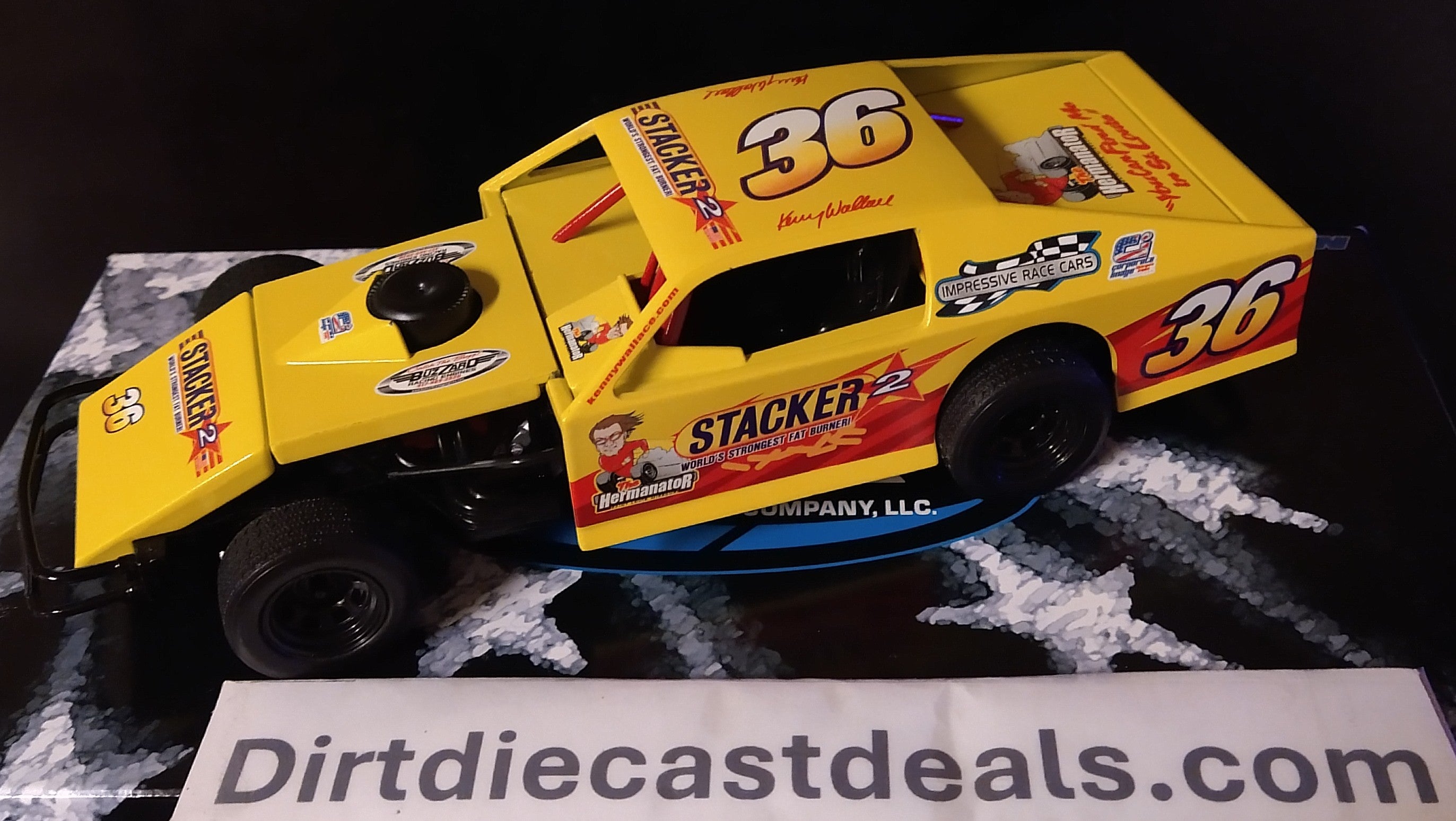 Kenny Wallace Stacker 2 ADC 2007 Dirt Modified 1/24 Diecast – Dirt ...